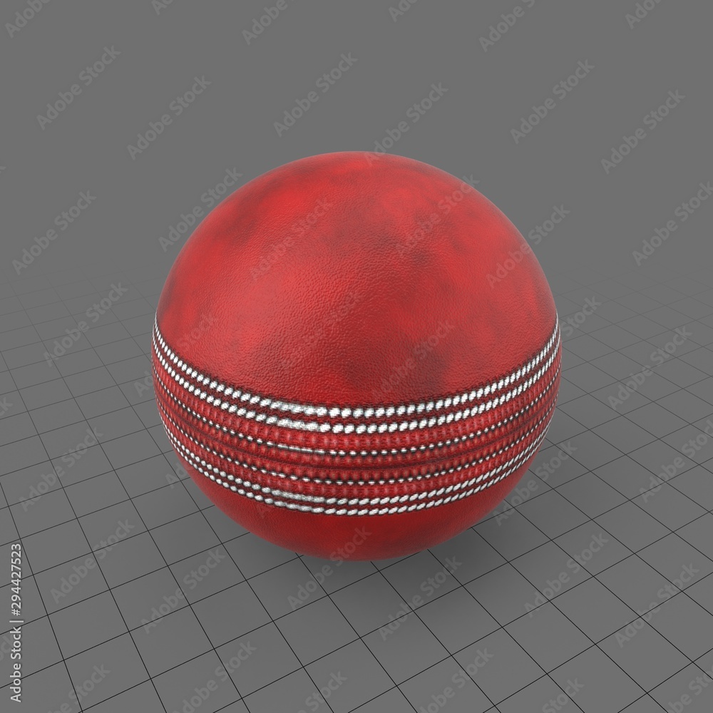 Cricket ball Stock 3D asset | Adobe Stock
