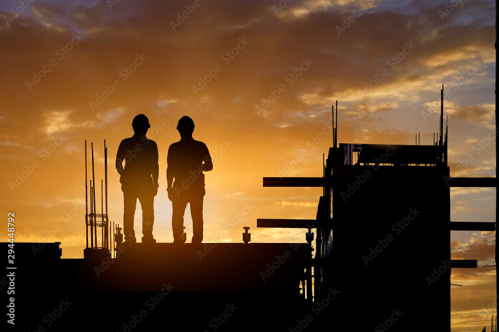 Construction worker working on a construction site,for construction ...