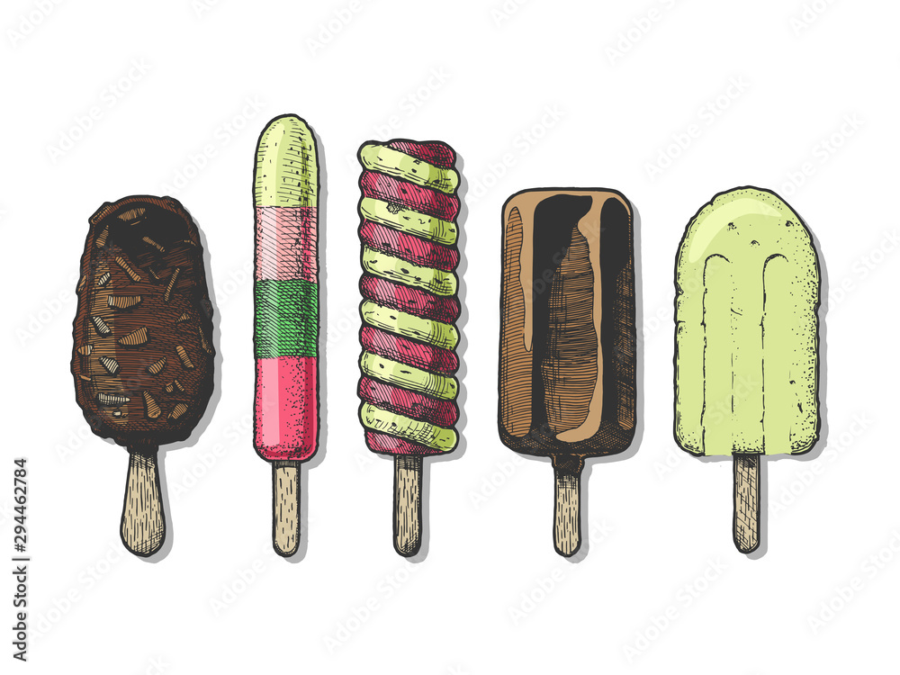 ice cream bar Stock Vector | Adobe Stock