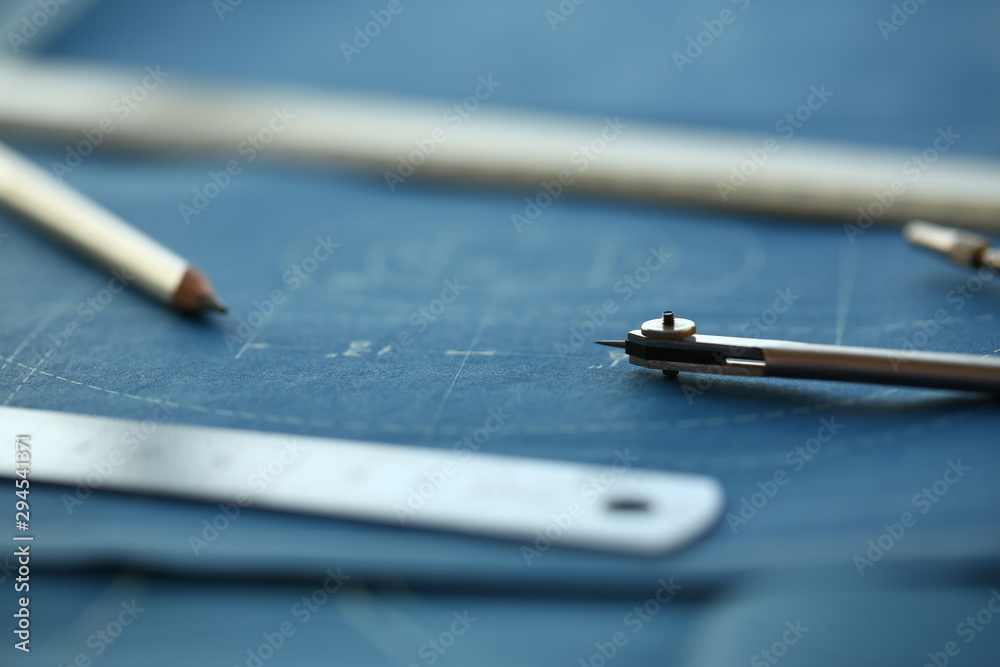 Engineering blueprint design for buildings of blue architecture tools ...