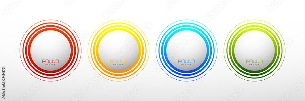 4 components chart make up something. Modern business circle ...