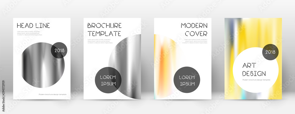 Flyer layout. Trendy cute template for Brochure, A Stock Vector | Adobe ...