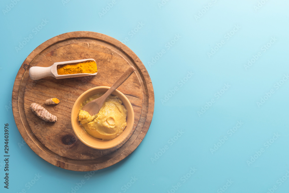 turmeric paste tradicional Stock Photo | Adobe Stock