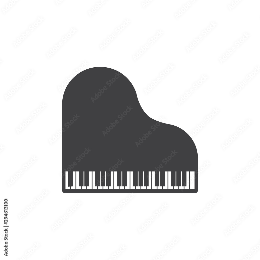 Piano icon vector for poster design Stock Vector | Adobe Stock