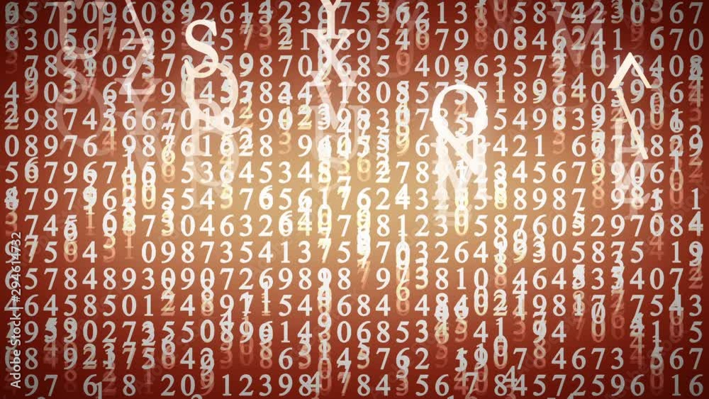 Numerology (ancient science of numbers,). Intro template. Video ...