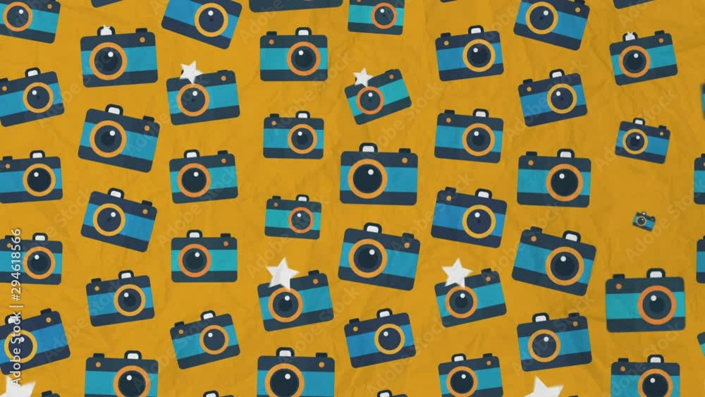 Cameras Flashing Pattern Animation with Chroma Green Screen and Luma ...