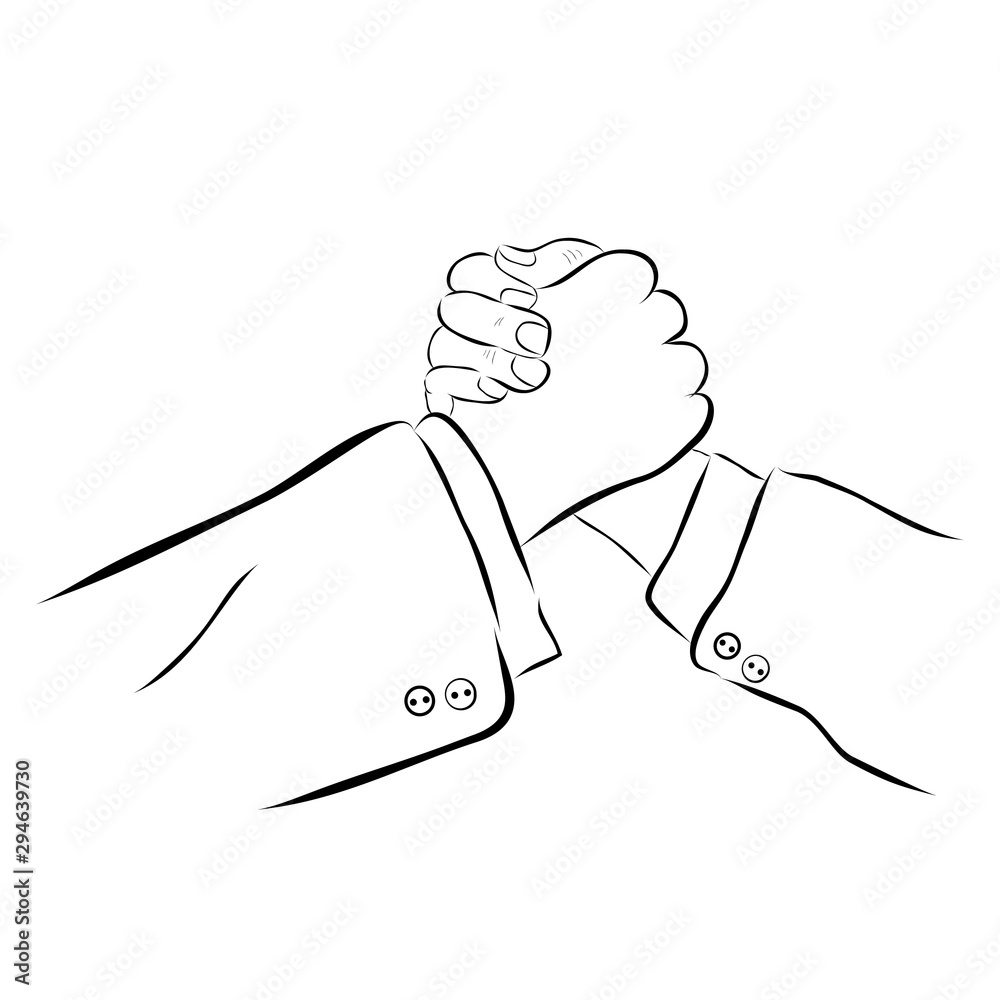 2 Hands Together Sketch