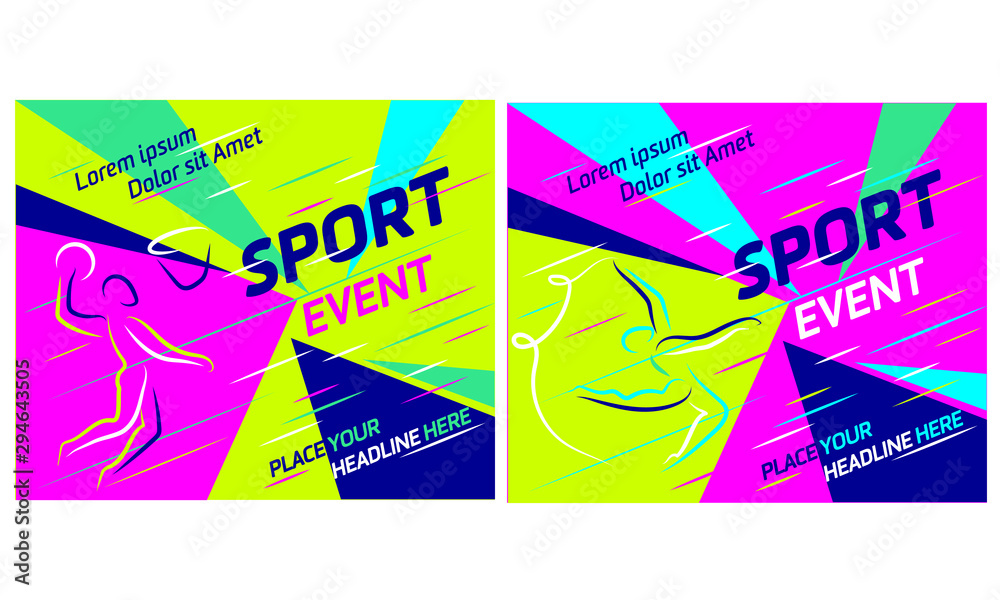 Summer sports icon set isolated silhouettes of athletes Different kinds ...