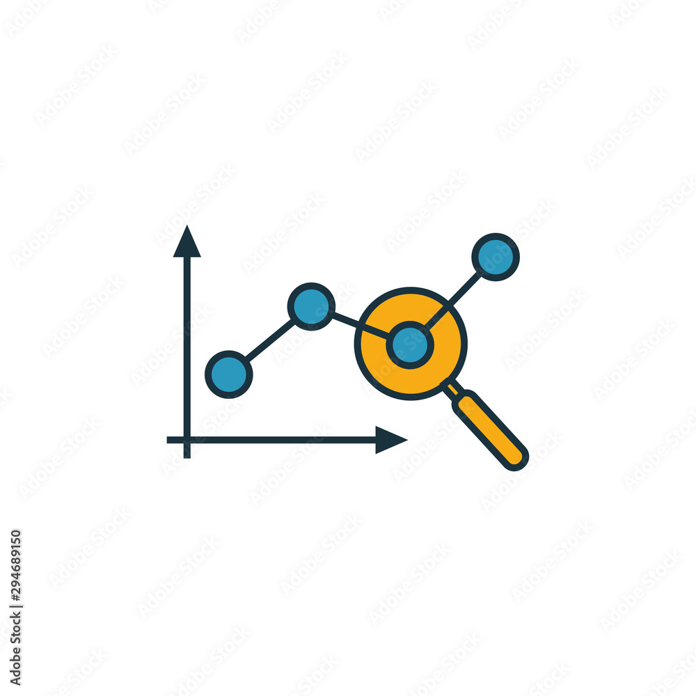 Marketing Monitoring icon. Outline filled creative elemet from ...