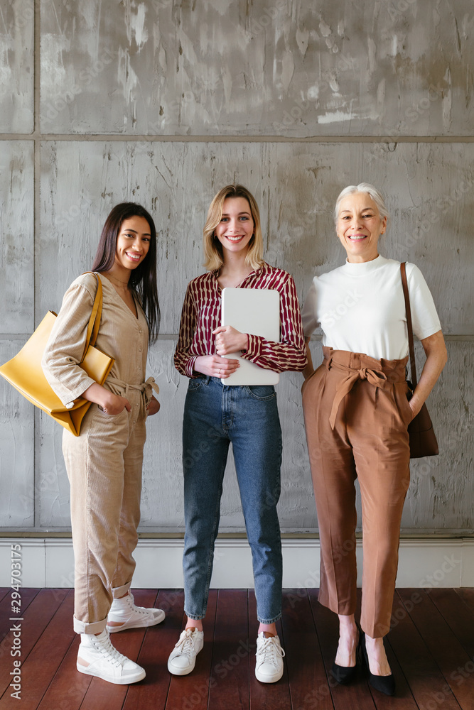 Female team in a modern office. Stock Photo | Adobe Stock