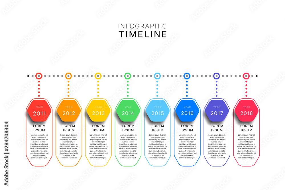 Infographic Timeline Vector