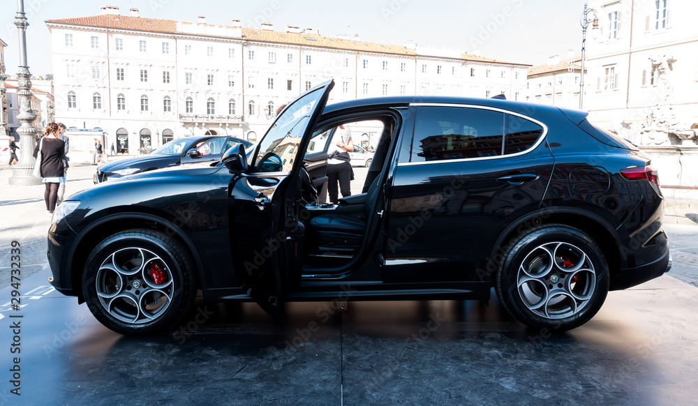 Trieste, Italy-March 31, 2017: Salita dei Campioni AutoShow, Alfa Romeo ...