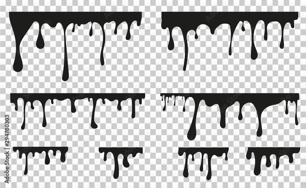 Vector dripping paint.Paint drips background.Paint dripping. abstract ...