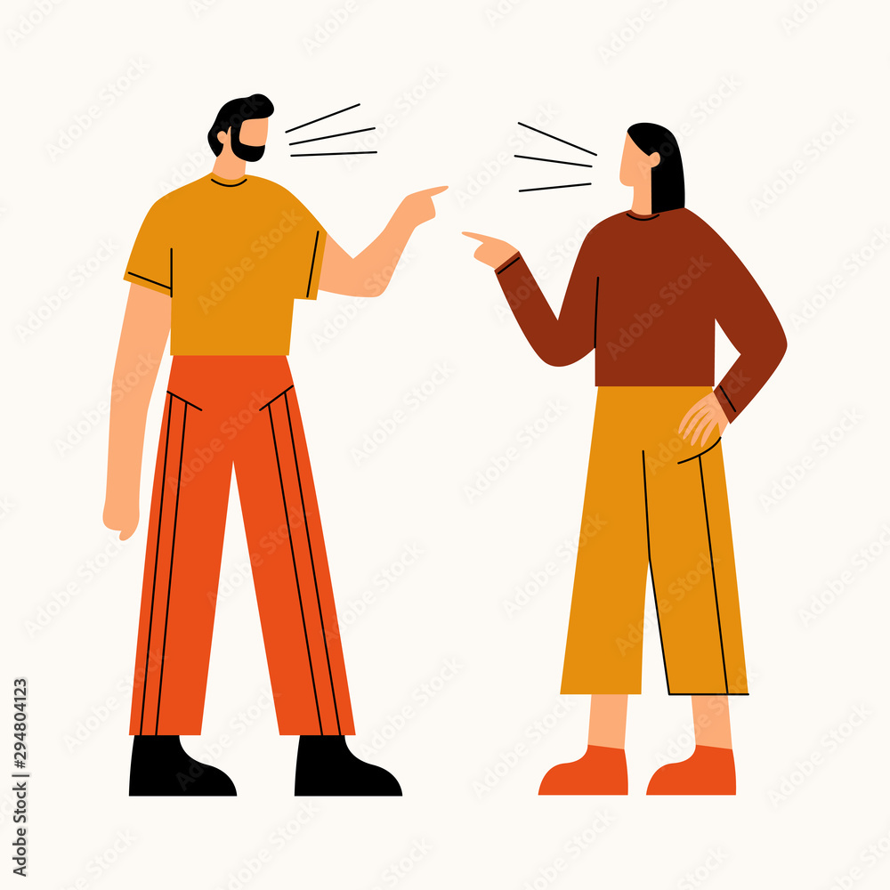 People Pointing At Each Other