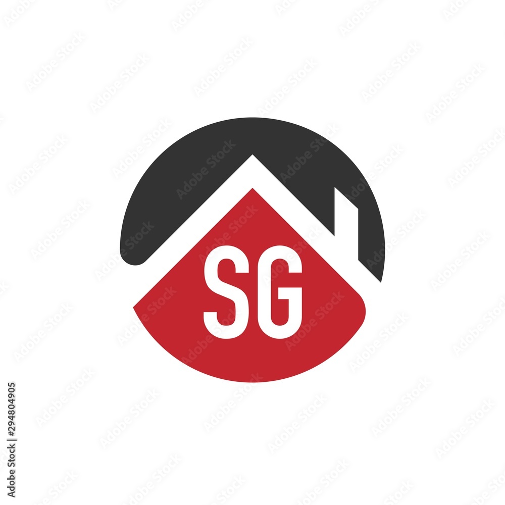 Initial Letter Sg Building Logo Vector Design Template. Real Estate ...