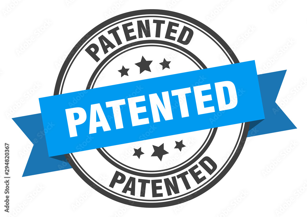 patented label. patented blue band sign. patented Stock Vector | Adobe ...