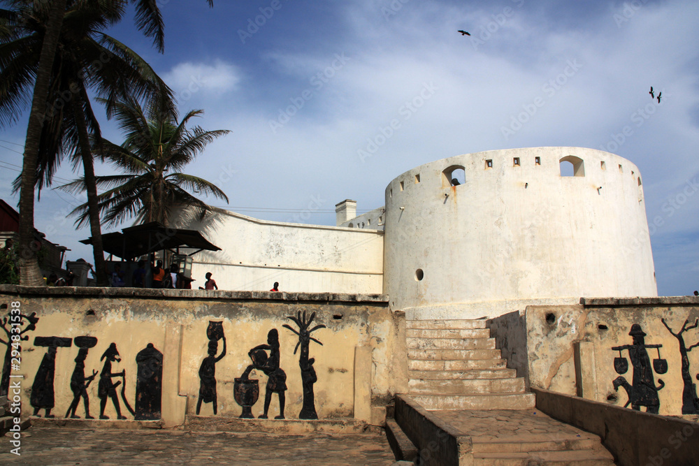 Historical fortress in Cape Coast, Ghana, also known as the Gateway to ...
