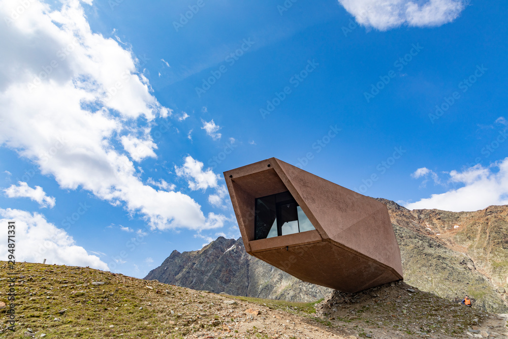 Timmelsjoch Experience Pass Museum above the Timmelsjoch high alpine ...