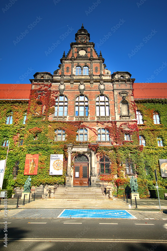 WROCLAW, POLAND - OCTOBER 06, 2019: Wroclaw Old Town. The National ...