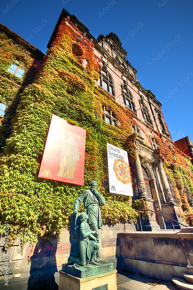 WROCLAW, POLAND - OCTOBER 06, 2019: Wroclaw Old Town. The National ...