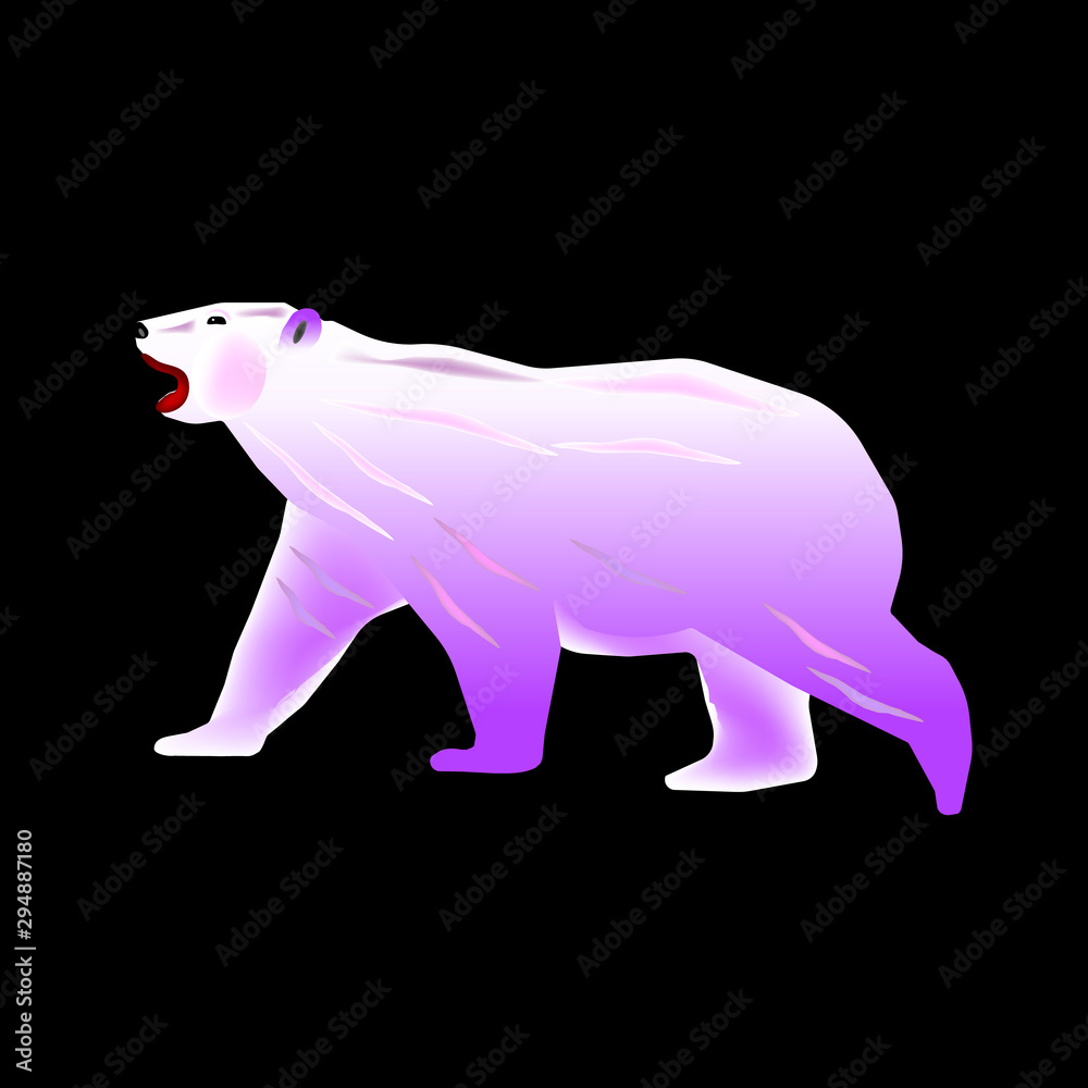 Purple Polar Bear
