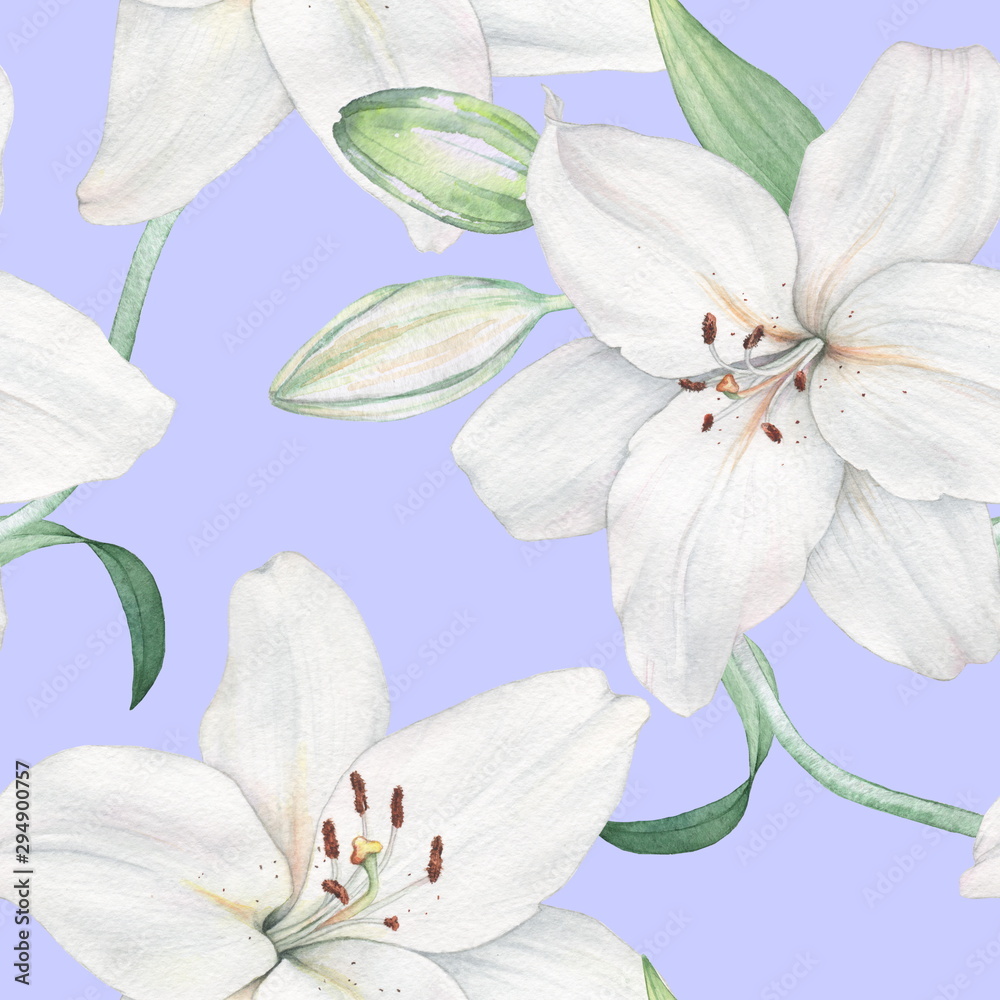 White Lilies Wallpaper