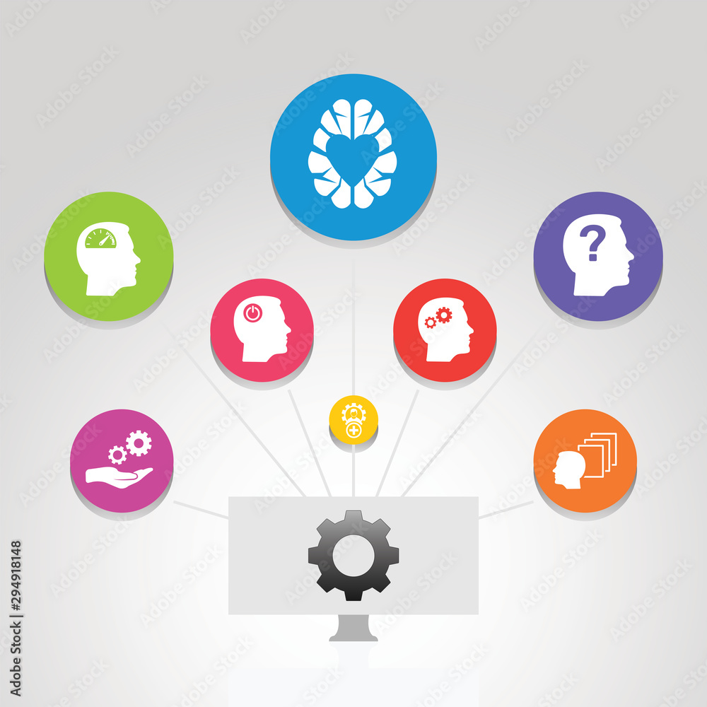 Vetor de Personality Infographics vector design. Timeline concept ...