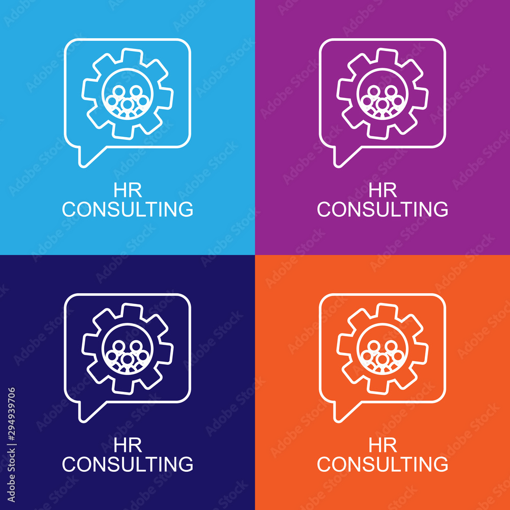 hr policies line icon. Element of human resources icon for mobile ...