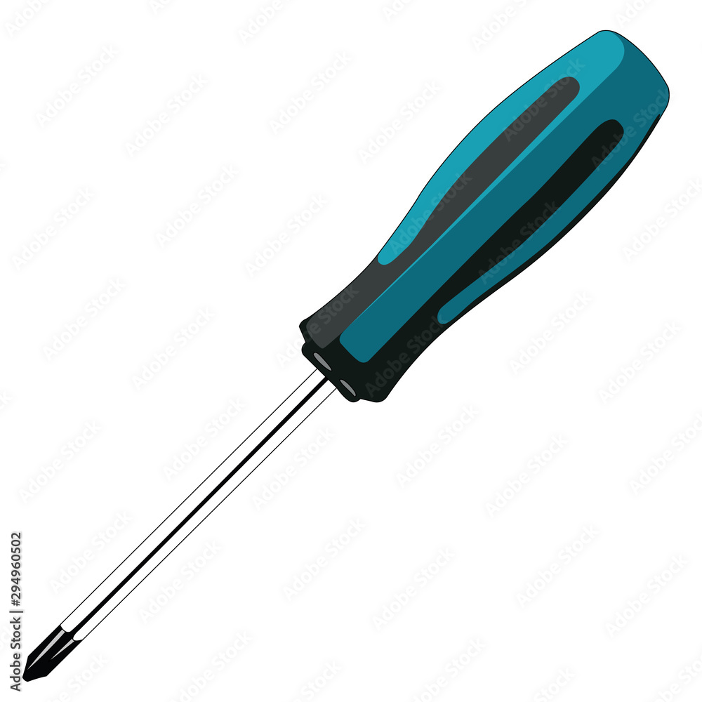 Screwdriver phillips head realistic vector illustration isolated Stock ...