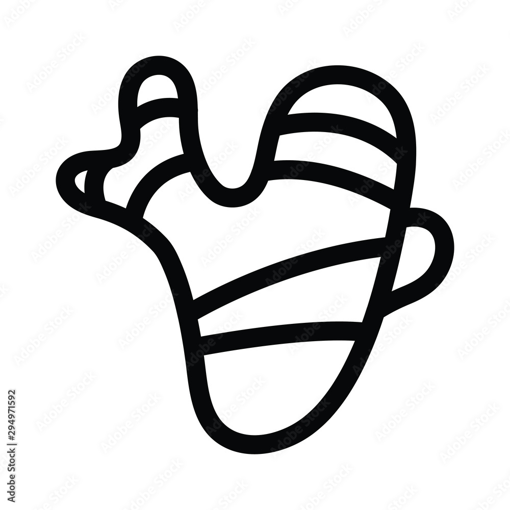 Ginger Icon Stock Vector | Adobe Stock