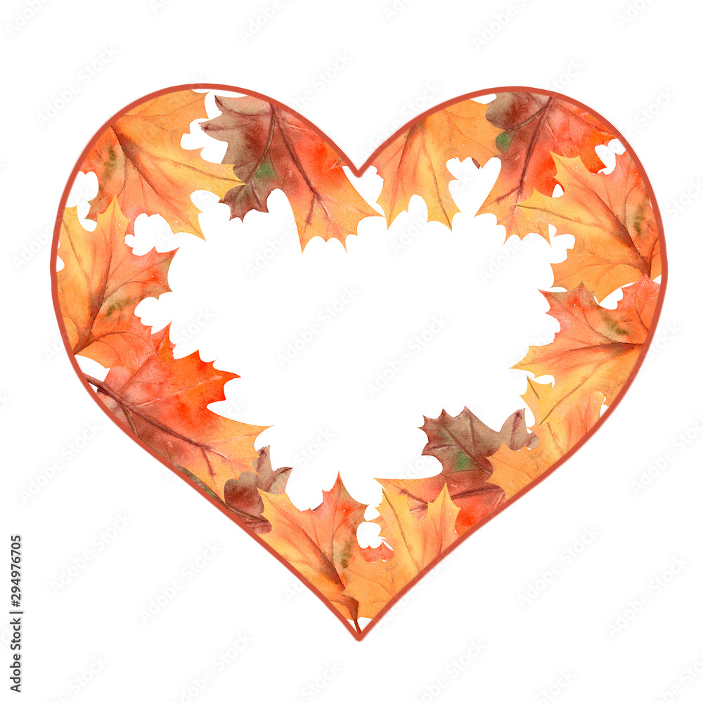 Fall Leaves Heart