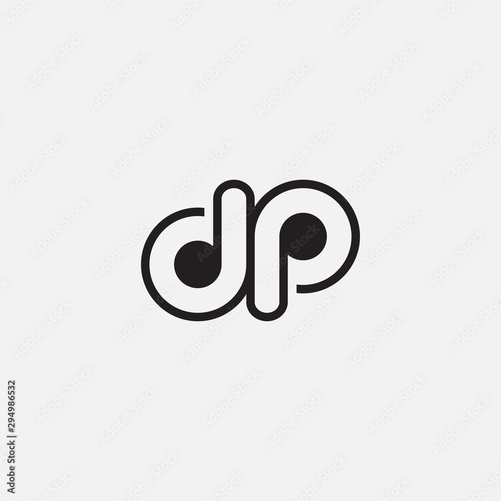 initial DP logo design template - vector Stock Vector | Adobe Stock