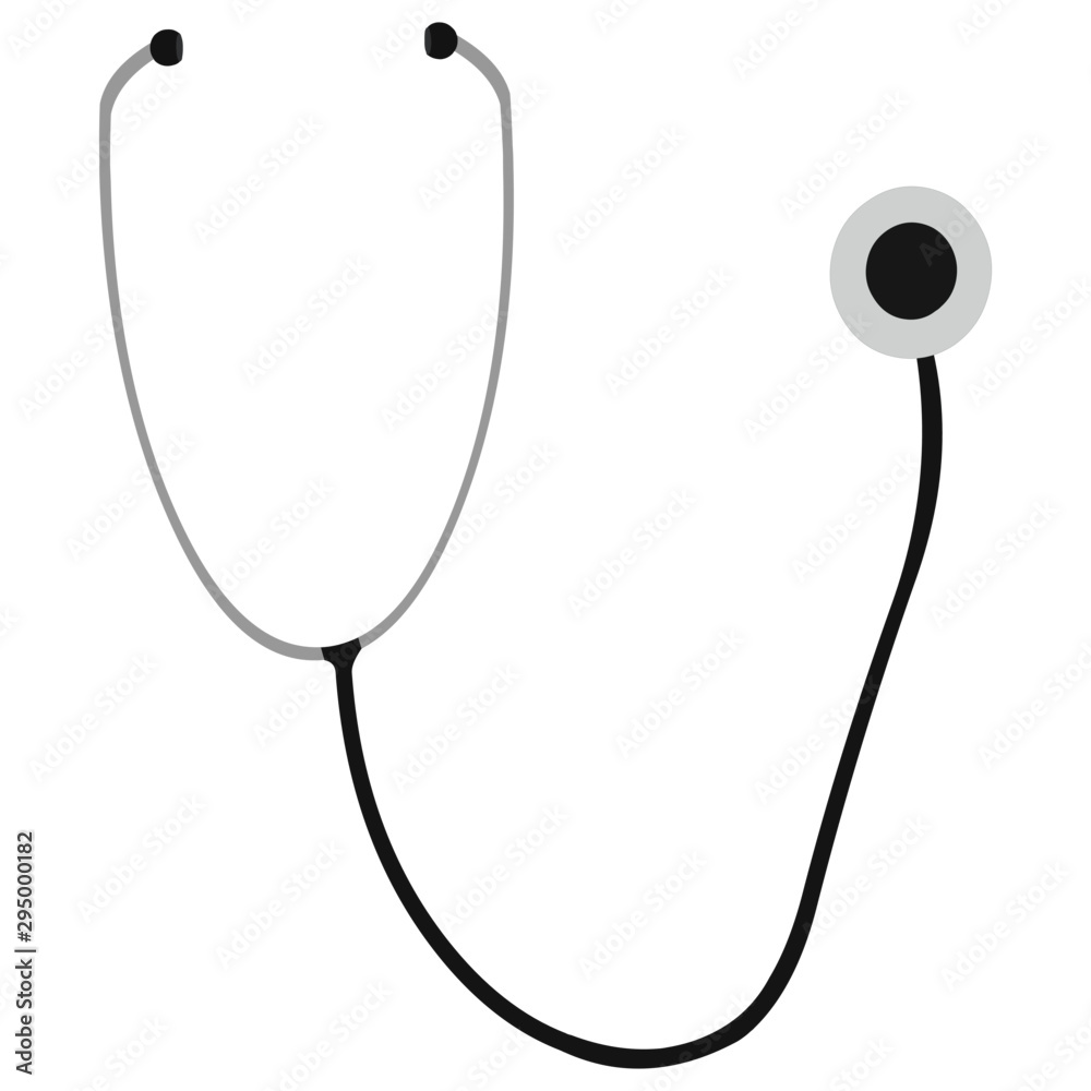 Stethoscope used by Doctors - Cartoon Vector Image Stock Vector | Adobe ...