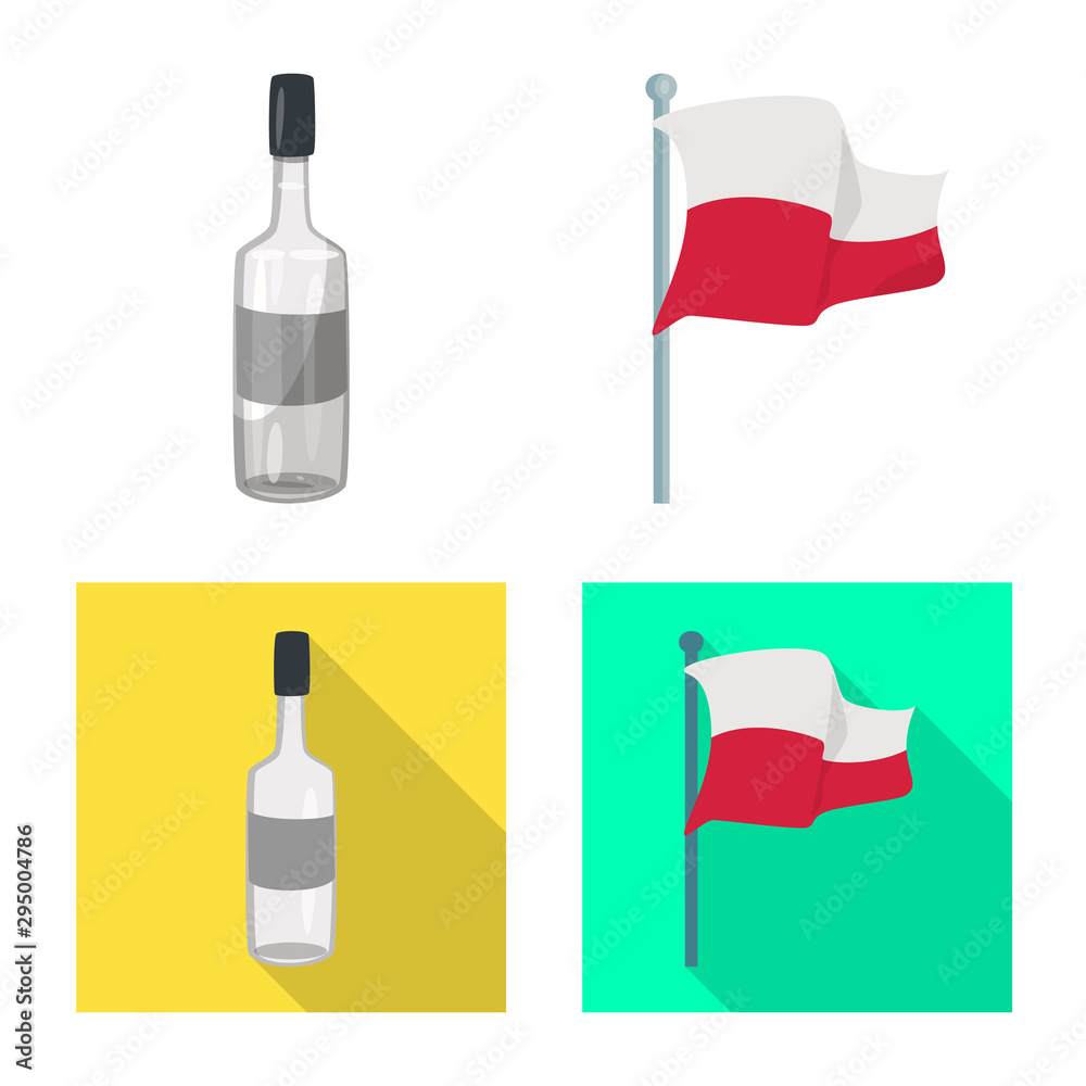 Vector illustration of traditional and tour sign. Collection of ...