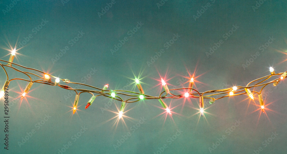 Merry Christmas Lights Banner