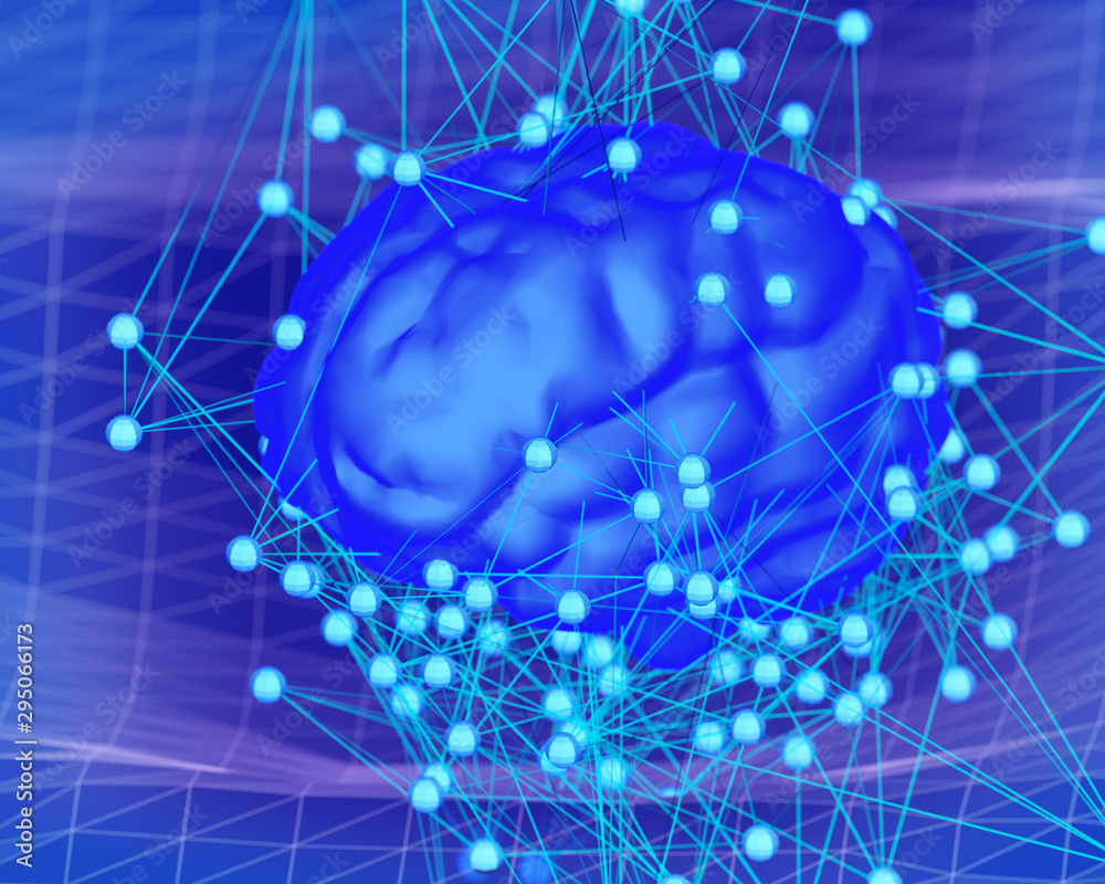 Human brain. Cerebral or neuronal activity concept.. Science, cognition ...