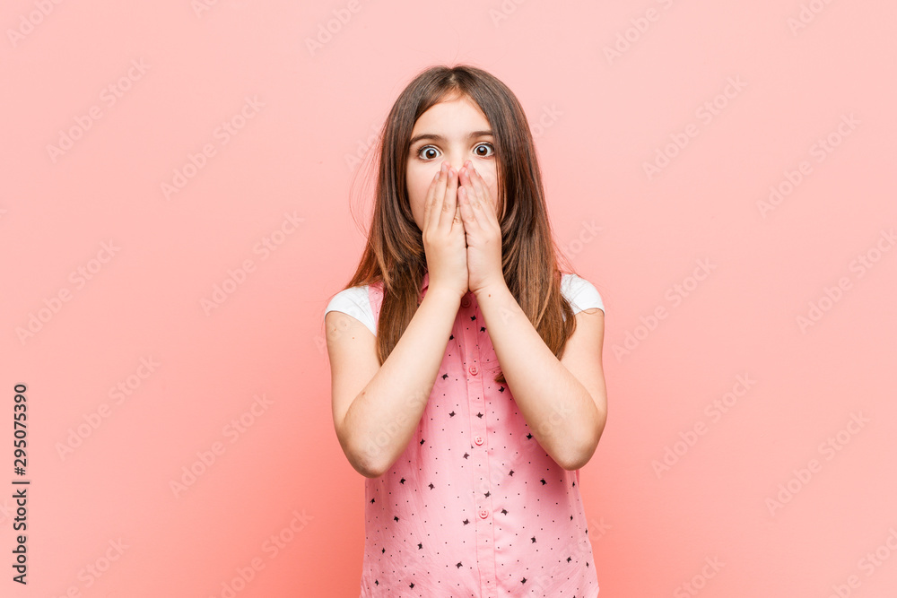 Cute little girl scared and afraid. Stock Photo | Adobe Stock