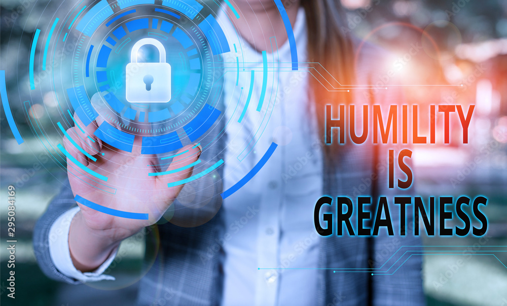 Handwriting text Humility Is Greatness. Conceptual photo being Humble ...