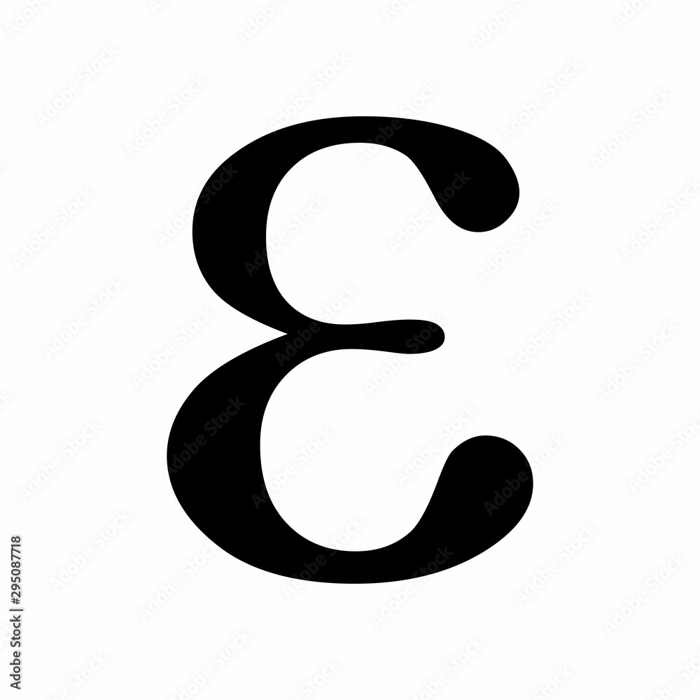Epsilon icon illustration Stock Vector | Adobe Stock
