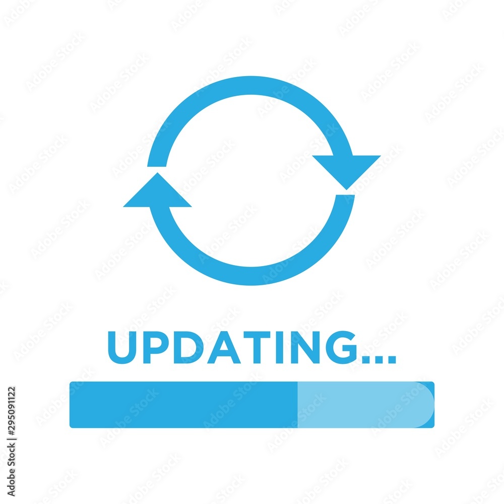 System Software Update And Upgrade Concept Loading Process Screen system-software-update-and-upgrade-concept-loading-process-screen