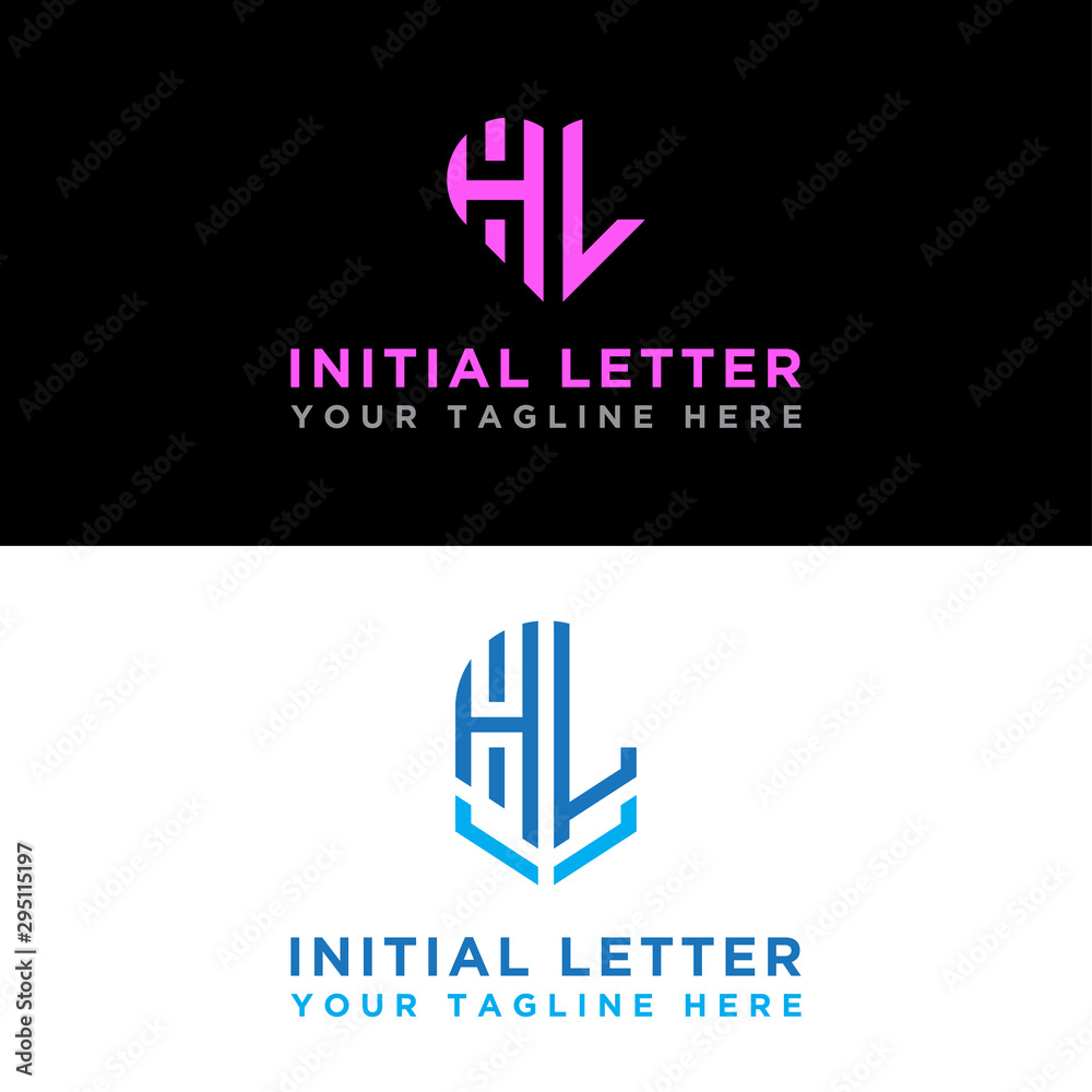 Modern Logo Set HL logo design, which inspires all companies. -Vectors ...