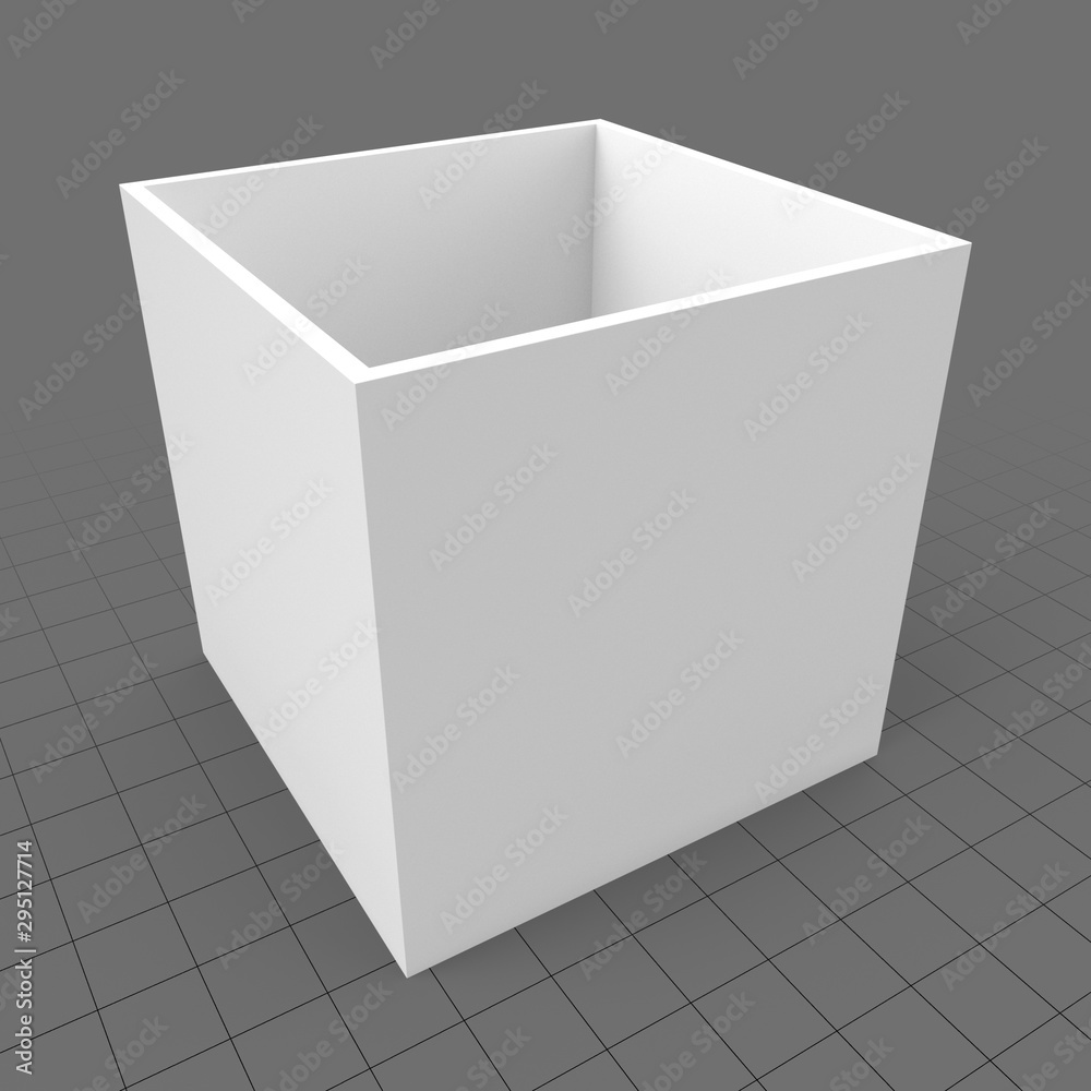 Primitive open cube Stock 3D asset | Adobe Stock