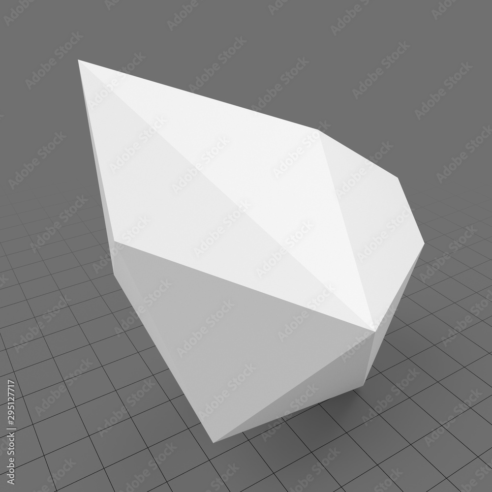 Stylized crystal Stock 3D asset | Adobe Stock