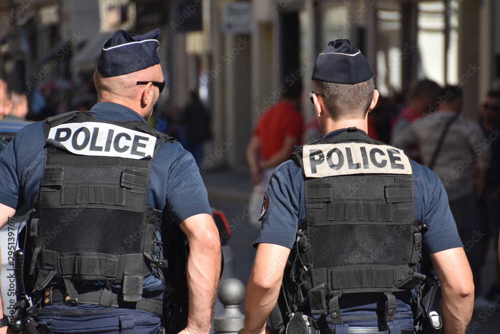 Police force photographed during a demonstration Stock Photo | Adobe Stock