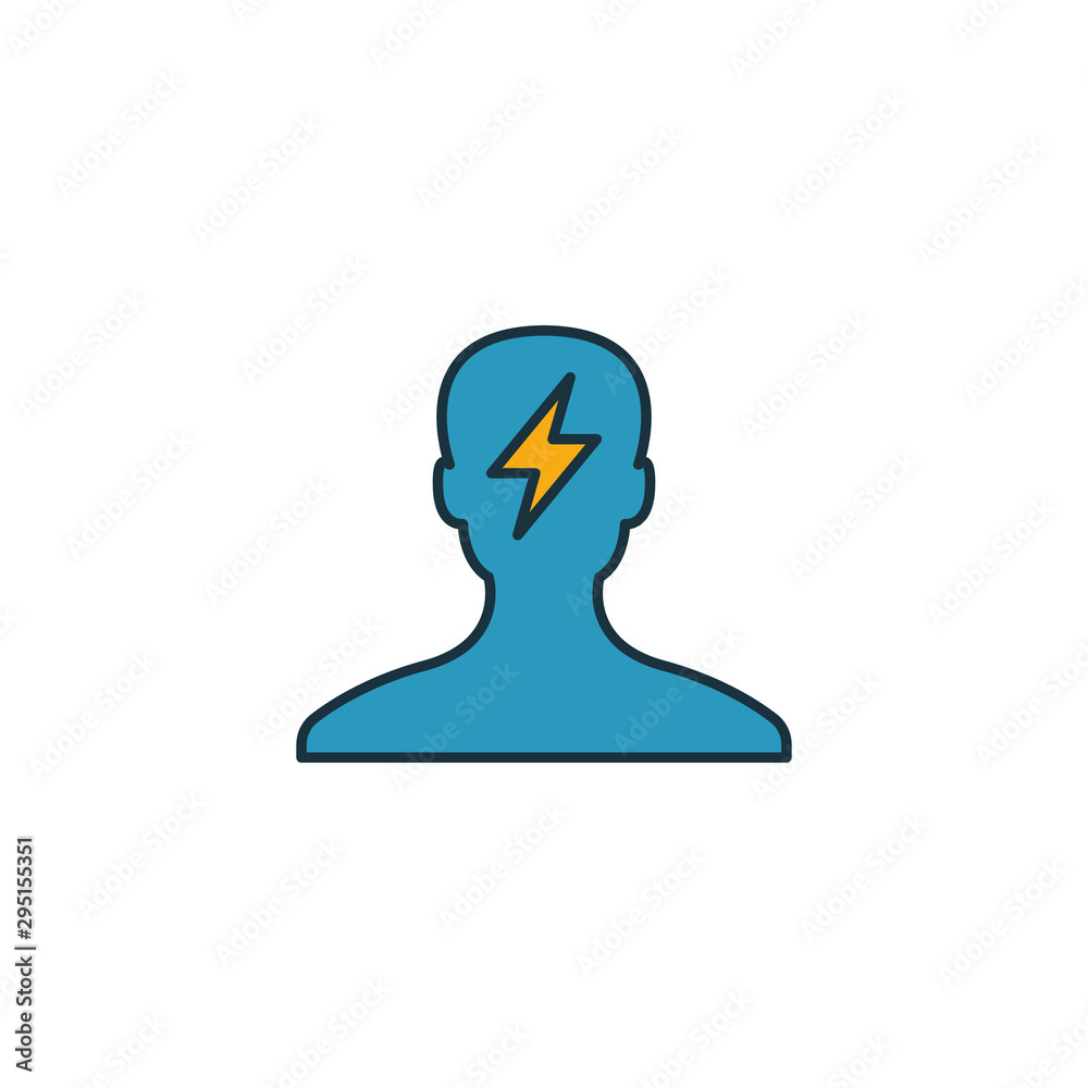 Brainstorming icon. Outline filled creative elemet from business icons ... Brainstorming icon. Outline filled creative elemet from business icons ...