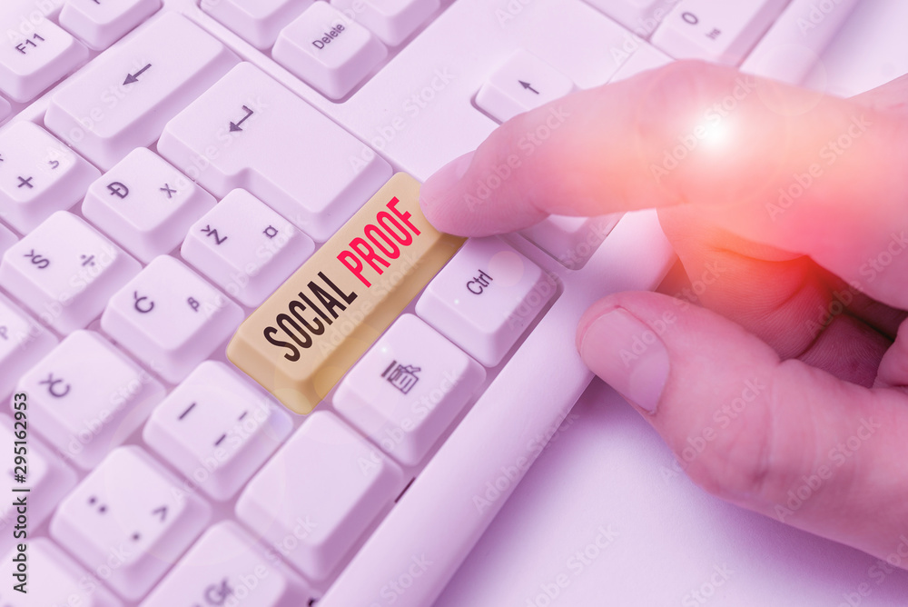 Writing note showing Social Proof. Business concept for informational ... Writing note showing Social Proof. Business concept for informational ...