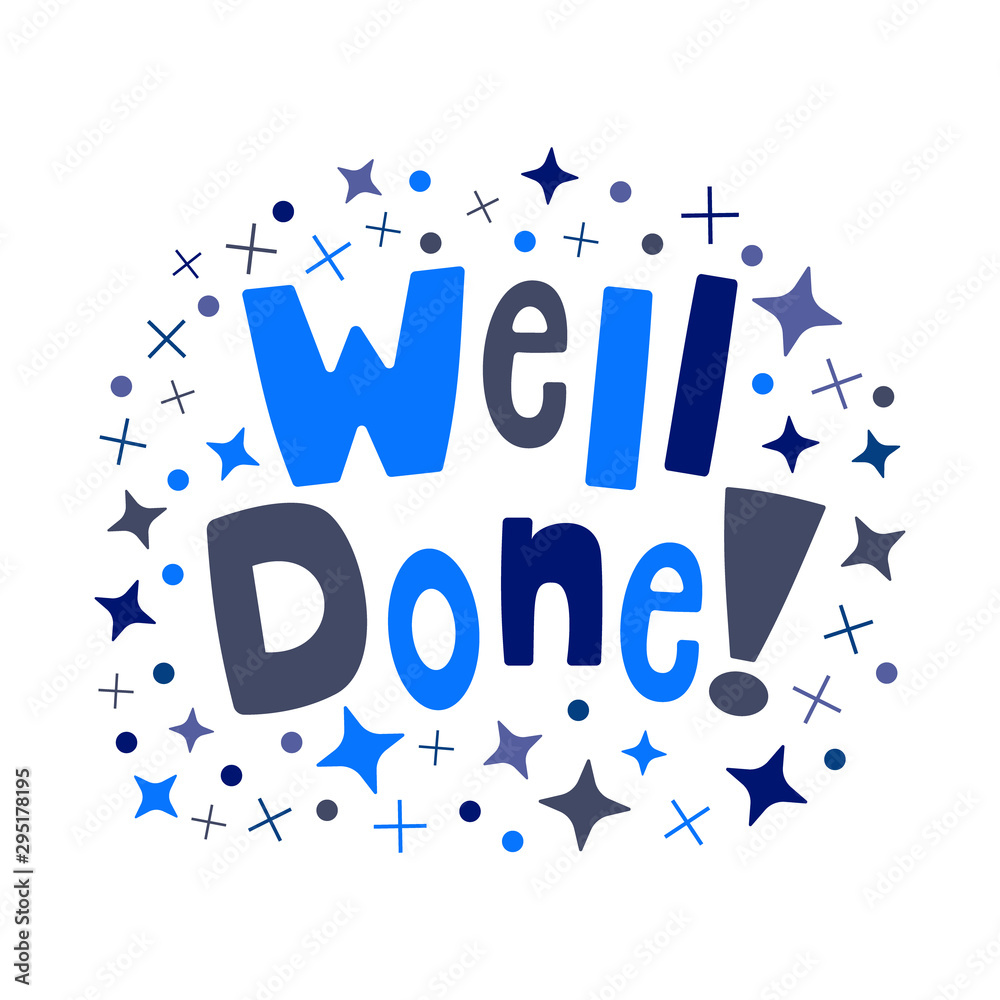 Vector illustration of a Graduation card design featuring hand drawn ...