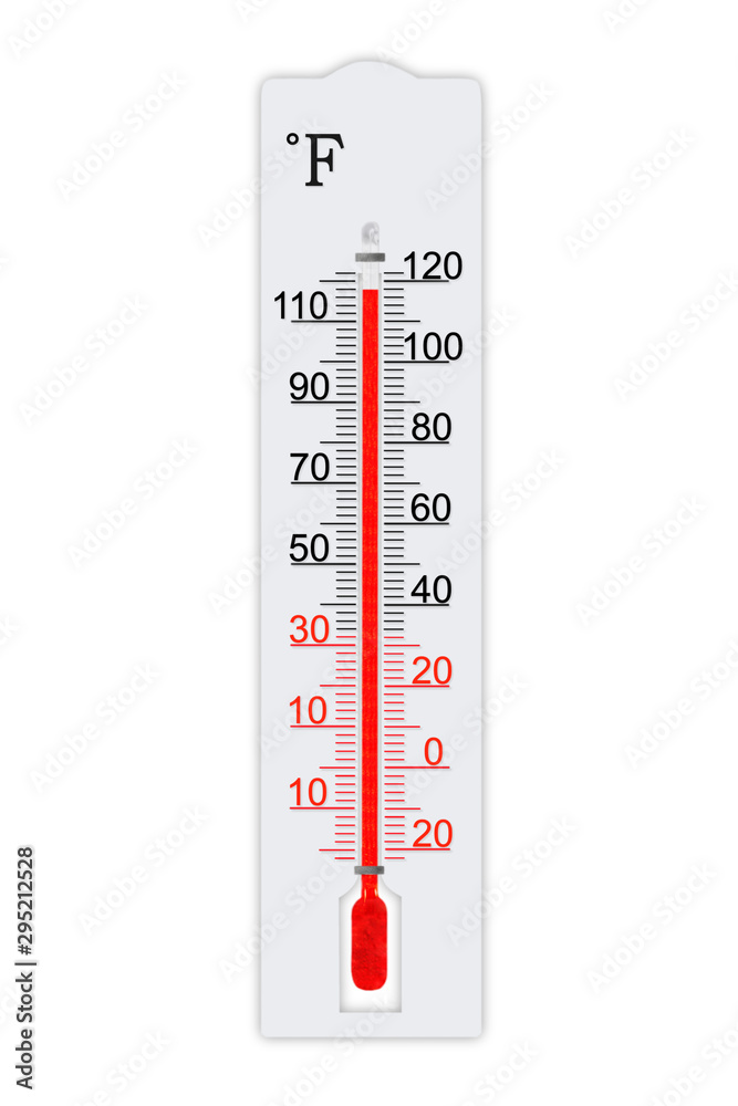 Fahrenheit scale measurement system. Thermometer for measuring air ...