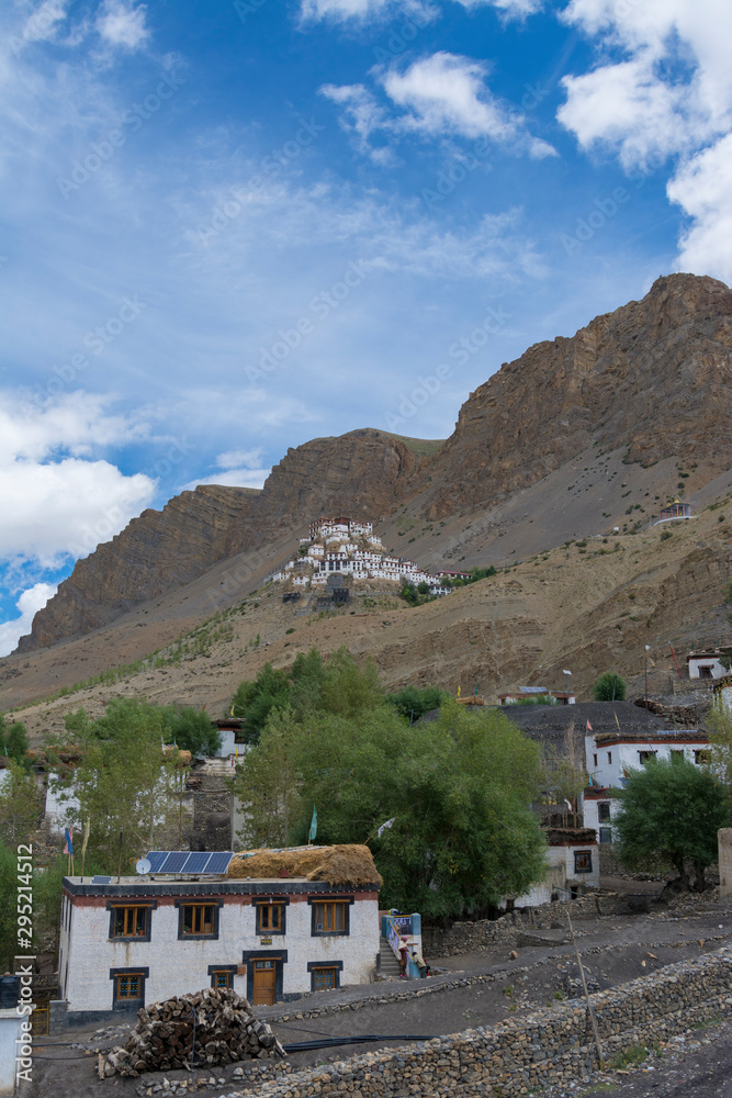 Key Monastery on the way to Kibber Village in Spiti Valley,Himachal ...