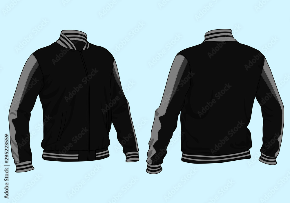 Jacket template mockup set vector Stock Vector | Adobe Stock